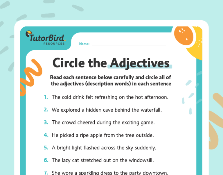 Free Printables - TutorBird Resources